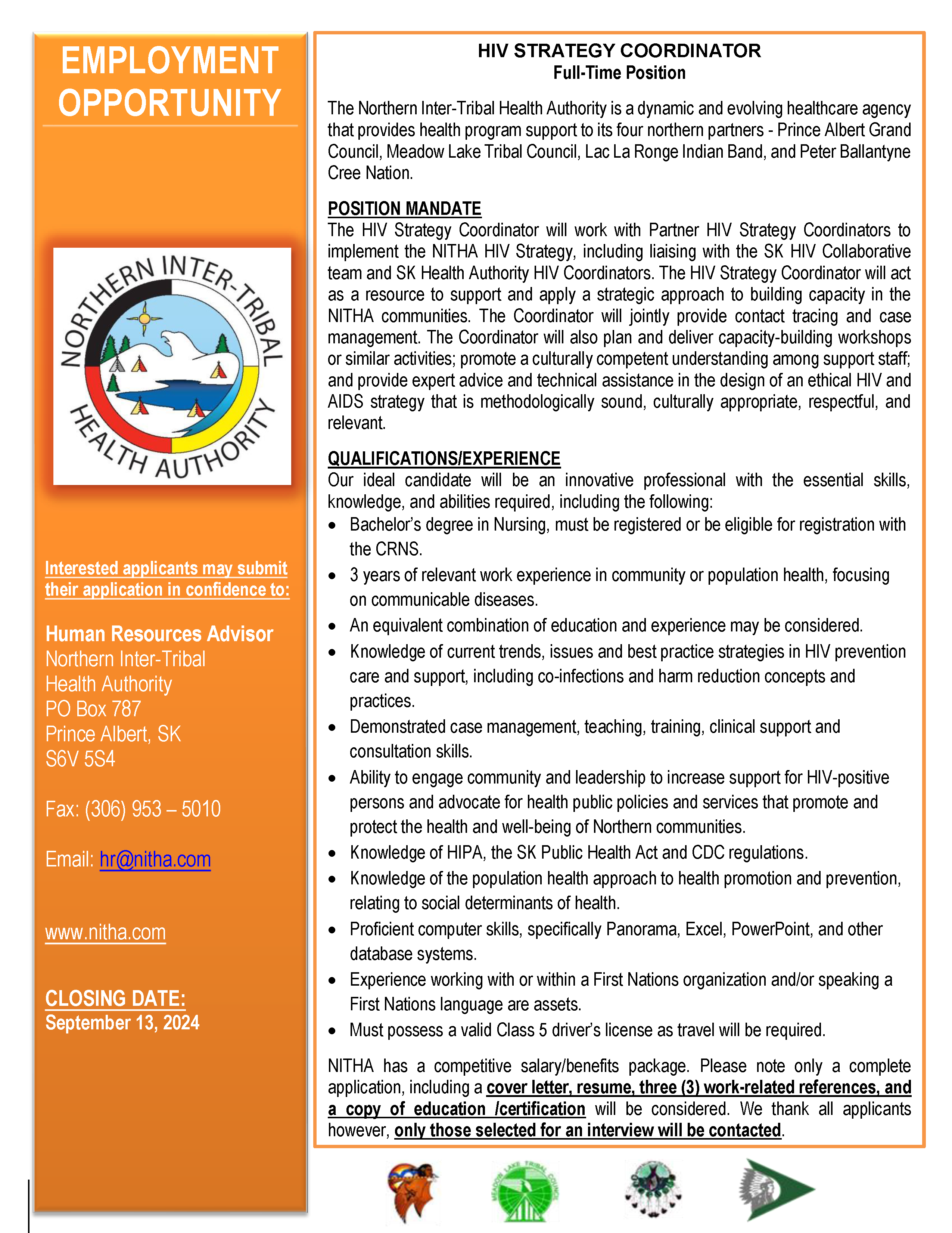 NITHA JOB POSTING – HIV Strategy Coordinator – Sept_ 2024 – NITHA ...